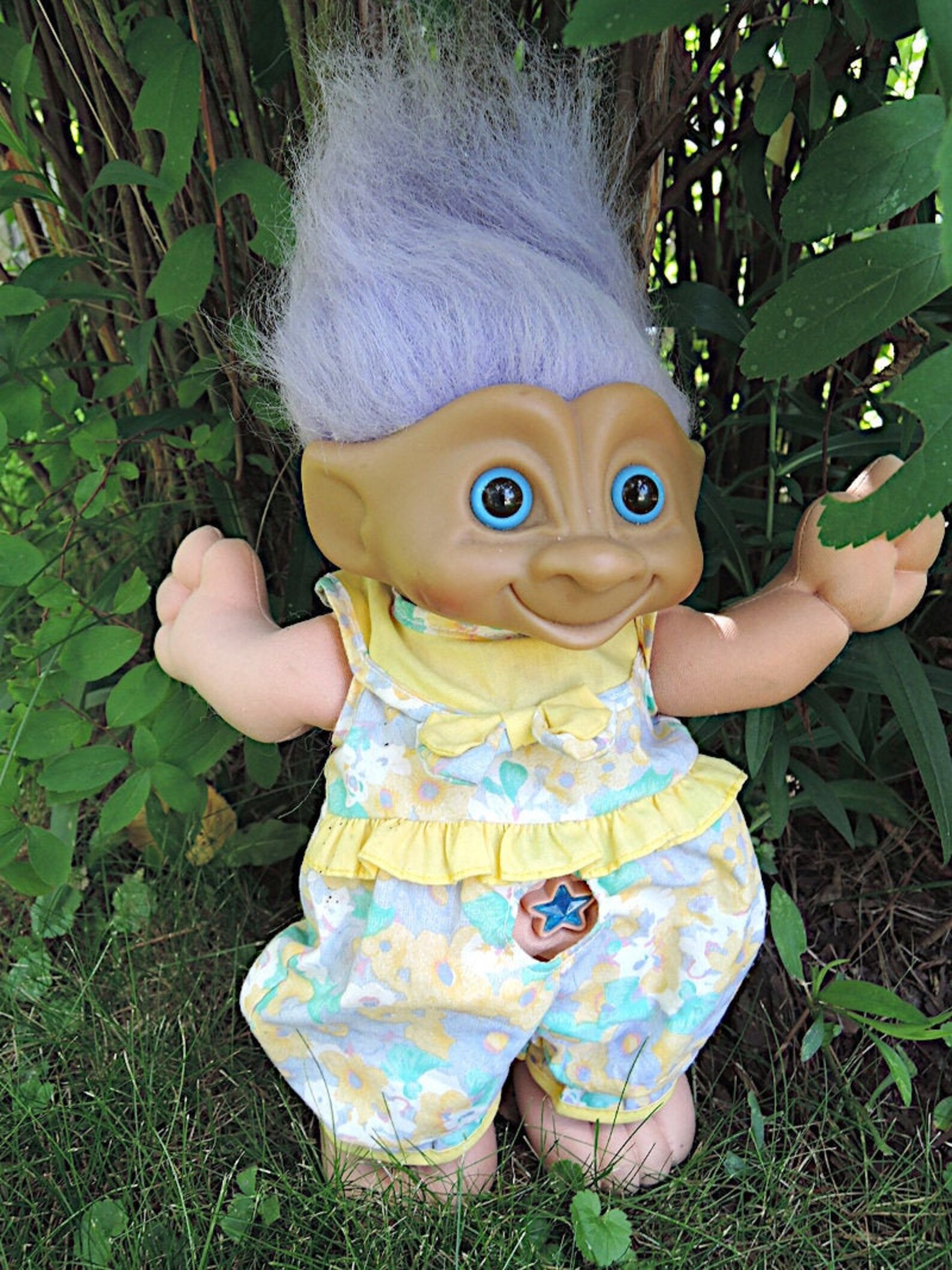 Large Ace Novelty TROLL with jewel lucky troll doll | Etsy