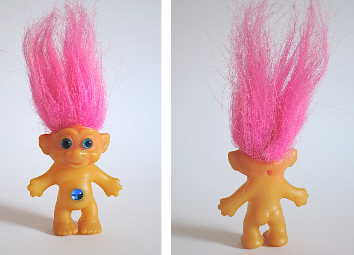 TROLL Trolls lucky troll doll magic trolls with jewel | Etsy