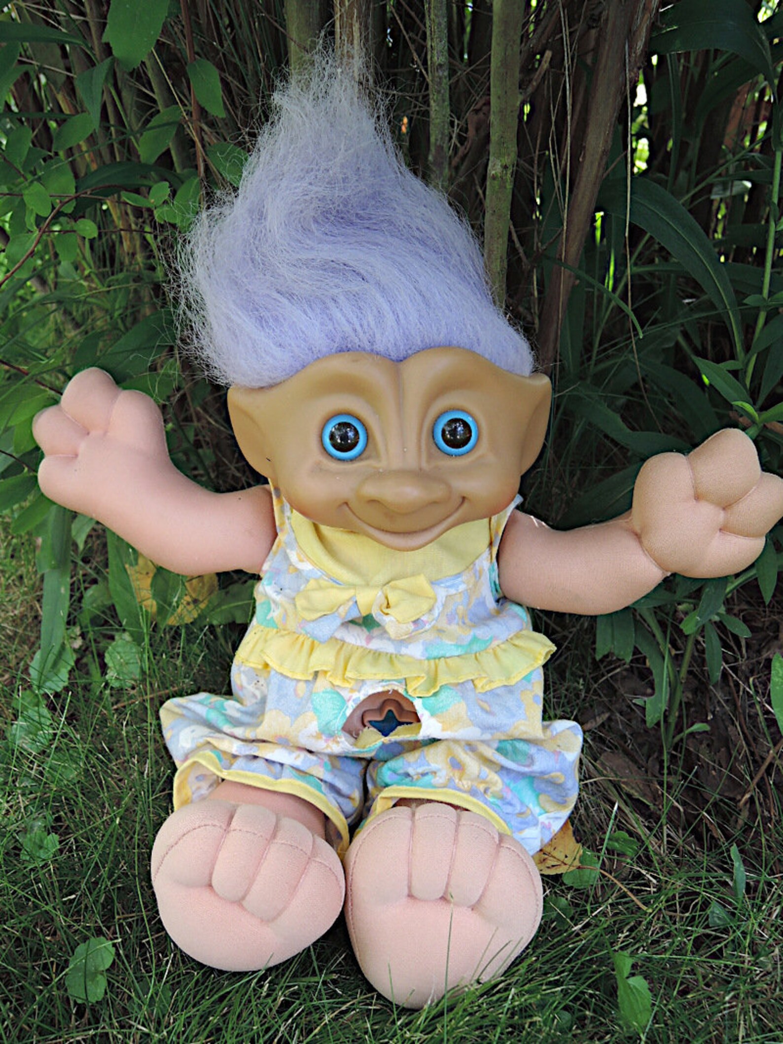 Large Ace Novelty TROLL with jewel lucky troll doll | Etsy