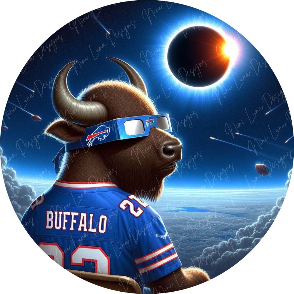 2024 Solar Eclipse Buffalo, NY Square or Circle Image, SVG & PNG - Etsy