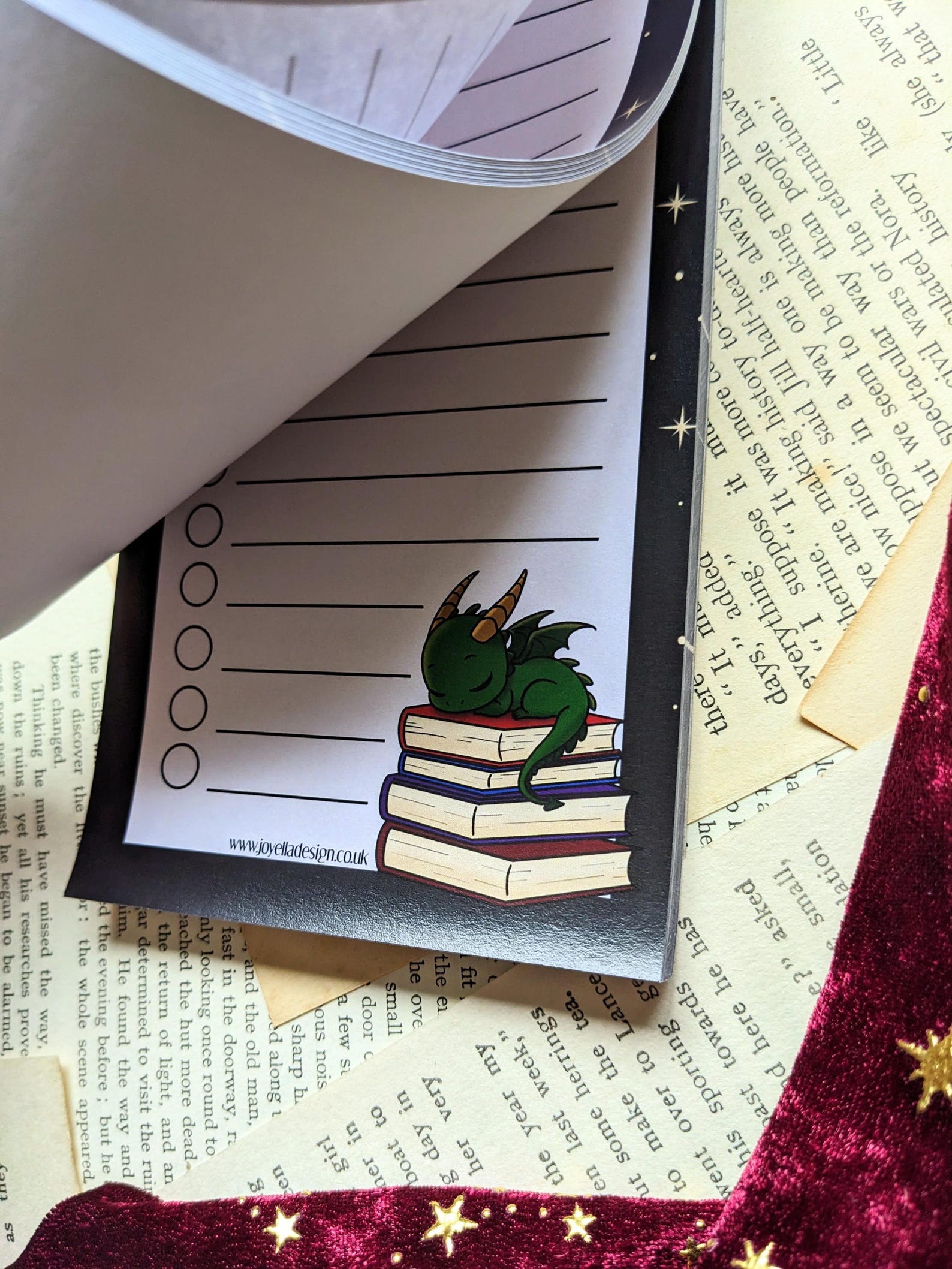 To Do List Notepad- Blaze the Dragon// Bookish Gifts, Stocking Filler ...