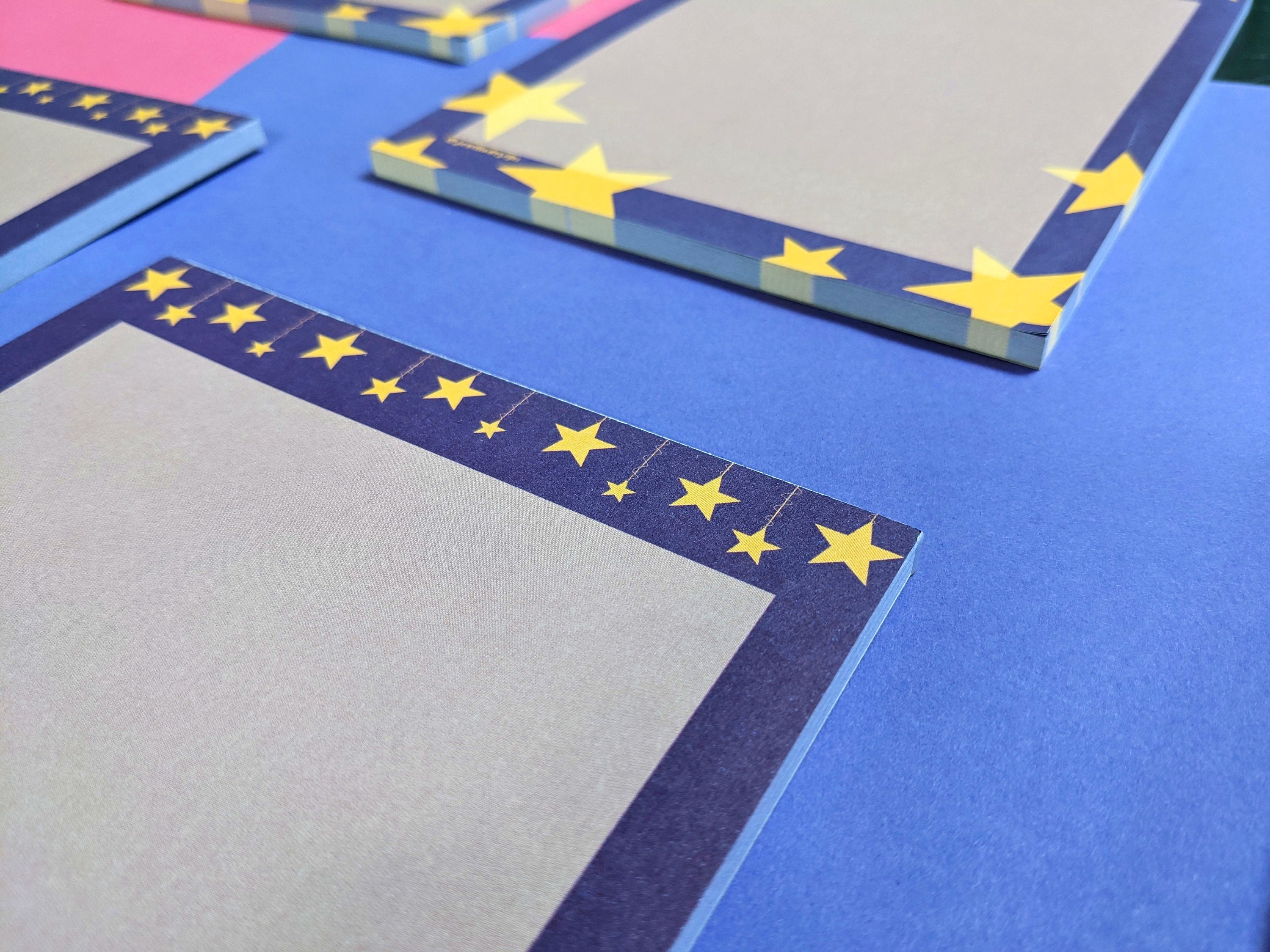 Purple Stars Notepad// Dreamy Desk Pad, Cute to Do List Pad, Stocking ...