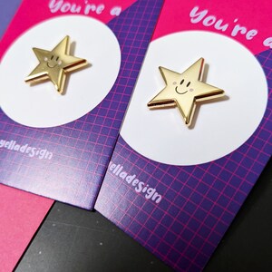 You're A Star Enamel Pin// Mini Star Lapel Pin Cute Gift - Etsy