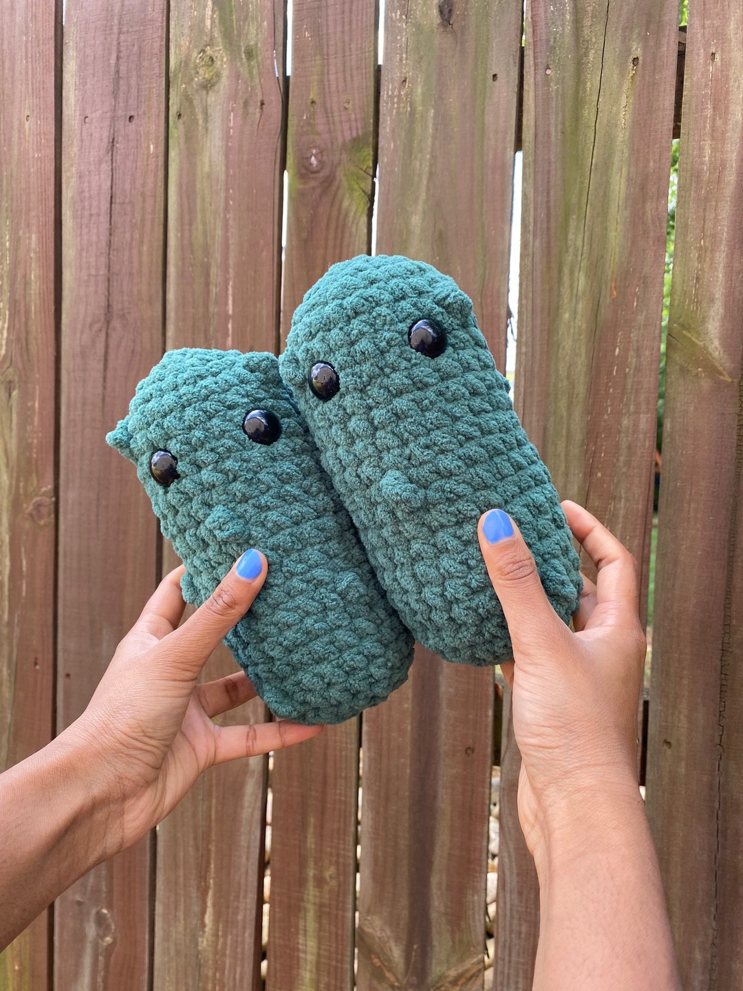Crochet Pickle Plush Toy/amigurumi/valentine/stuffed Animal From Tiktok ...