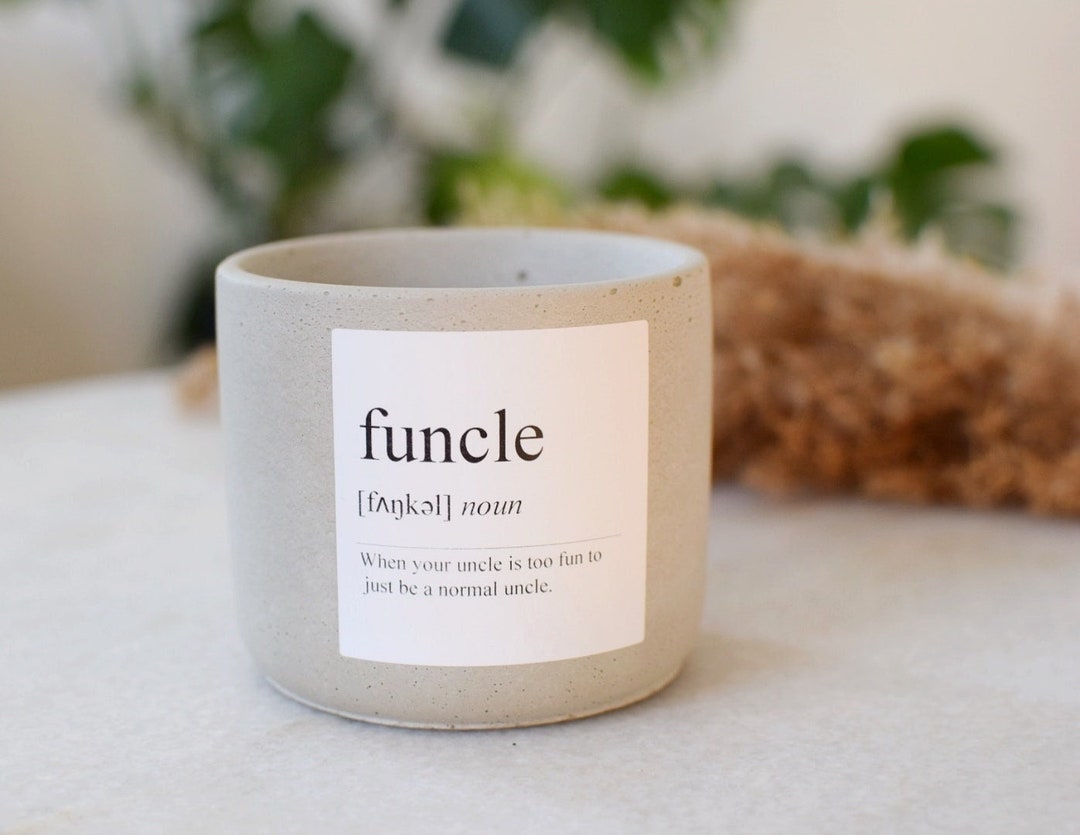 Gift for Uncle Concrete Planter Customizable Planter - Etsy