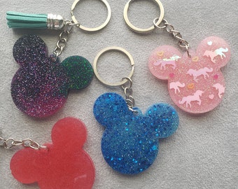 Mickey Head Keychain - Etsy