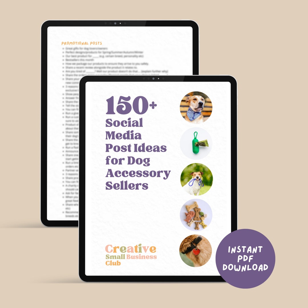DOG ACCESSORIES Social Media Post Ideas 150 Ideas For Etsy DOG ACCESSORIES Social Media Post Ideas 150 Ideas For Etsy
