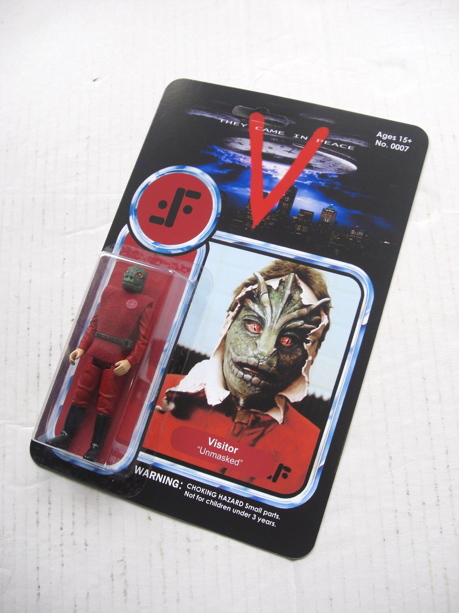V Tv Series Visitor Unmasked CUSTOM Action Figure MOC | Etsy