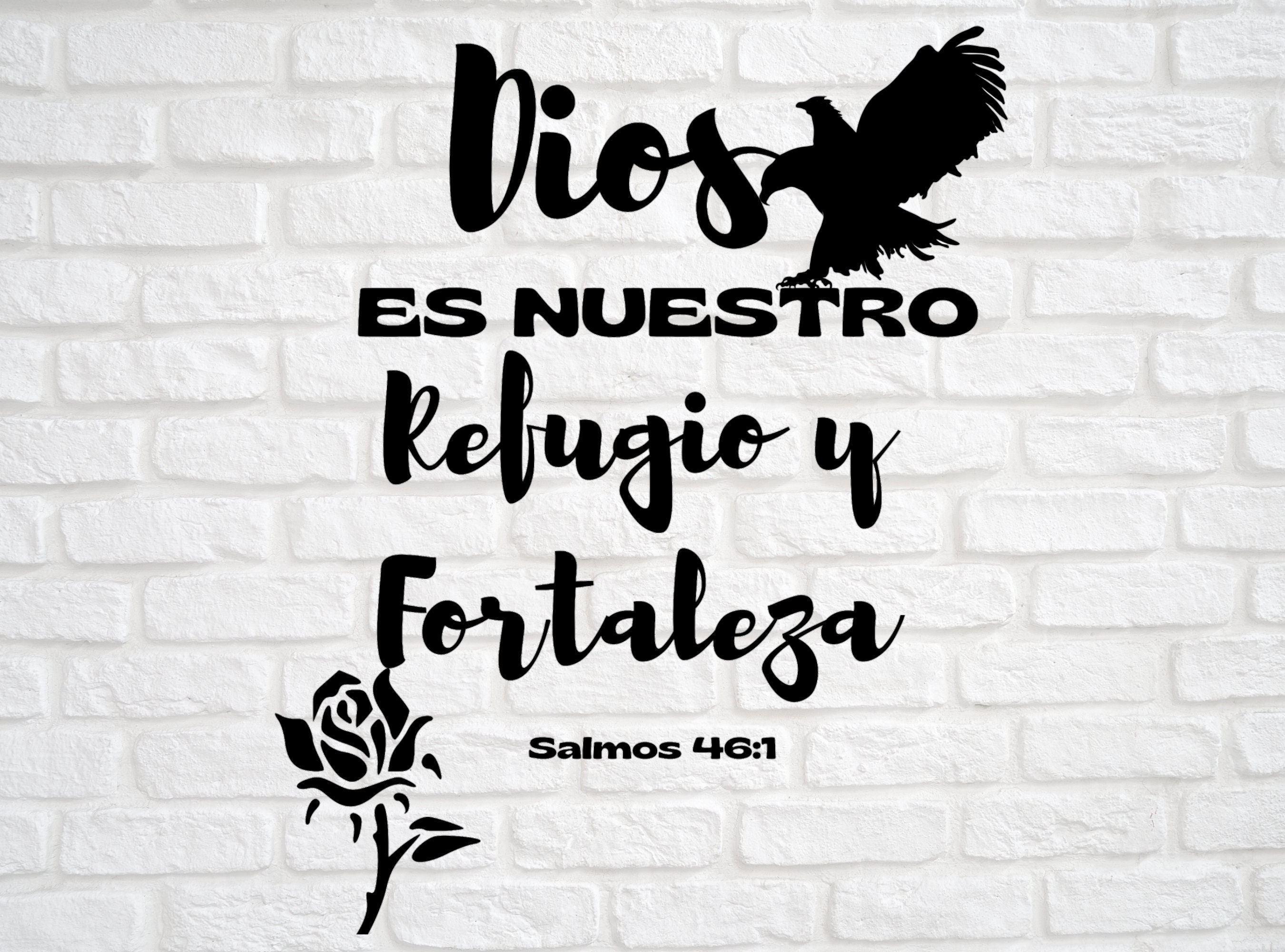 Spanish Png, Dios Es Nuestro Refugio Y Fortaleza, Salmos 46:11, Spanish ...