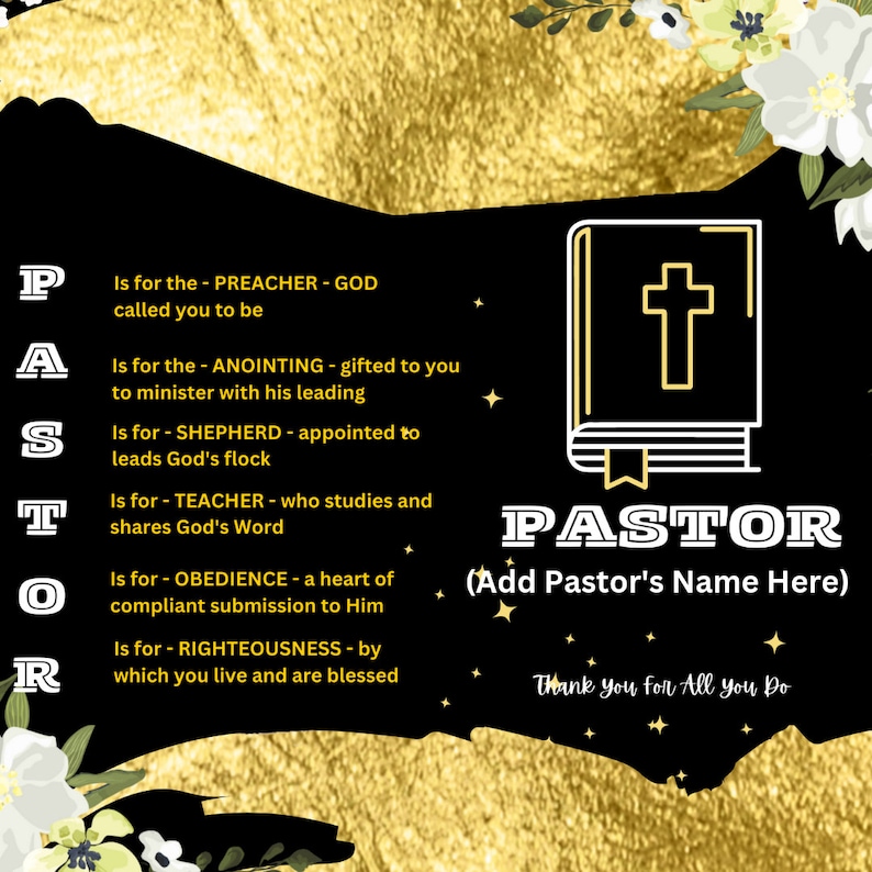 Pastor 20oz Affirmation Tumbler Wrap, God Tumbler, Jesus Tumbler Wrap ...