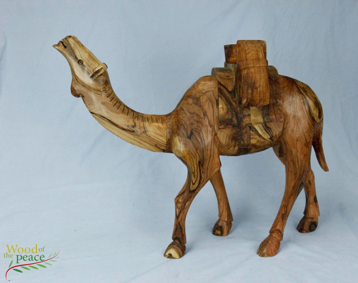 Carved Wooden Animals BIG Walking CAMEL - Etsy