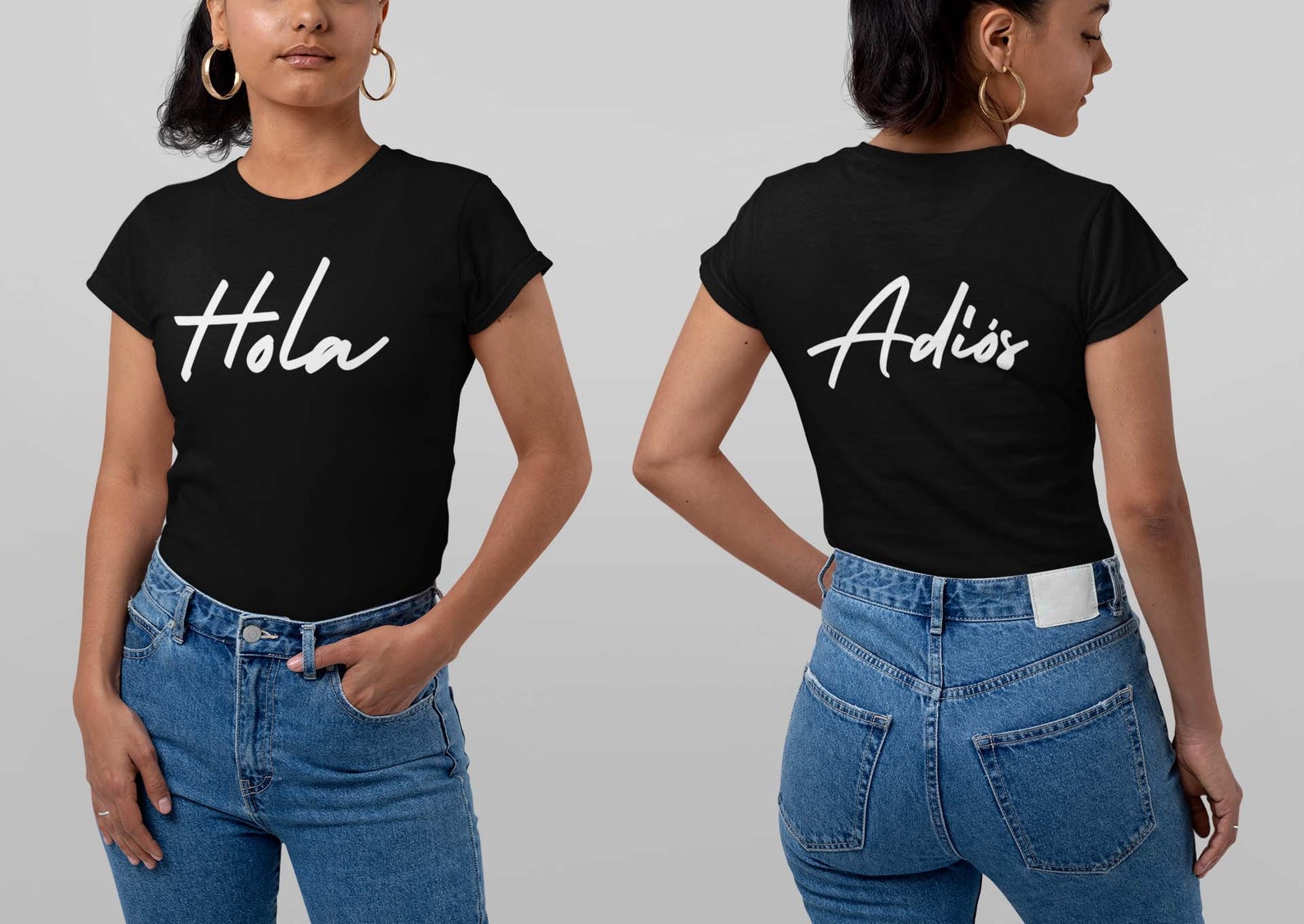 Hola Adios Spanish Saying Spanish Wording Spanish Teacher - Etsy