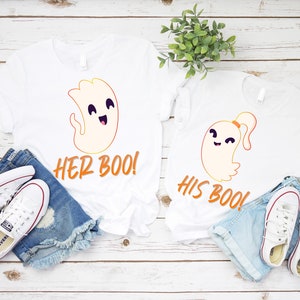 Her Boo His Boo Boo Shirt Ghost Couple Boo Couple - Etsy