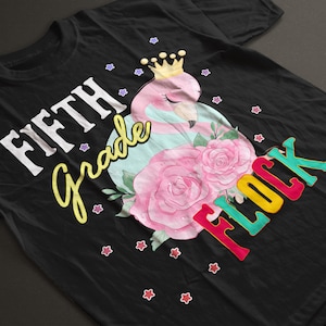 Pink Flamingo, Back to School, School, First Day of School, 5th Grade ...