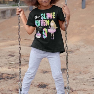 Slime Queen Birthday, Slime Queen, Slime Shirt, Birthday Queen, Girl ...