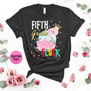 Pink Flamingo Back to School School First Day of School - Etsy