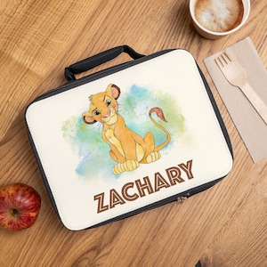Custom Lion King Lunch Bag Personalized Lunch Bag Lion King Simba Lunch ...