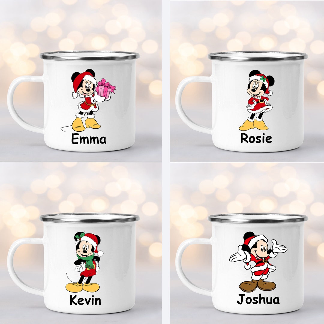 Mickey Mouse Christmas Mug, Christmas Gift for Kids, Personalized Kid ...