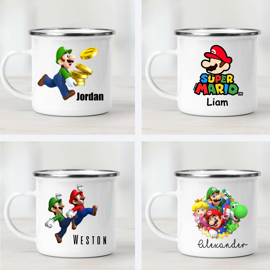 Mario Bros Kid Cup, Personalized Kid Mug, Super Mario Mug, Hot ...