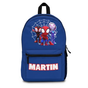 Custom Spidey Backpack Personalized School Bag Spidey Boy School Bag ...