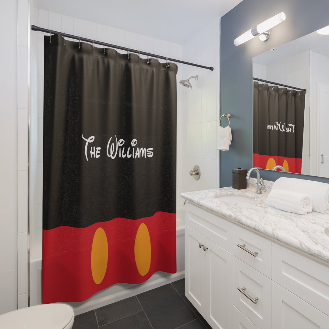 Mickey Mouse Custom Bathroom Decor Mickey Mouse Bath Mickey Mouse ...