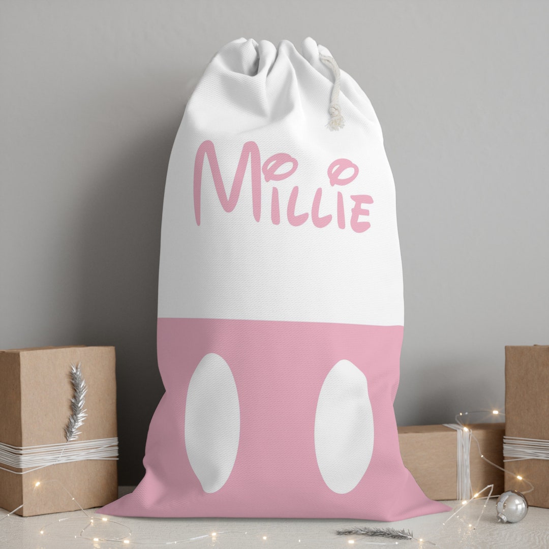 Custom Disney Santa Sack, Mickey Mouse Christmas, Personalized Santa ...