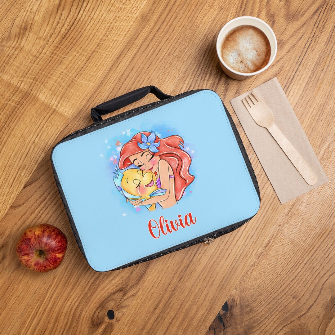 Custom Disney Princess Lunch Bag Personalized Lunch Bag Ariel Lunch Box ...