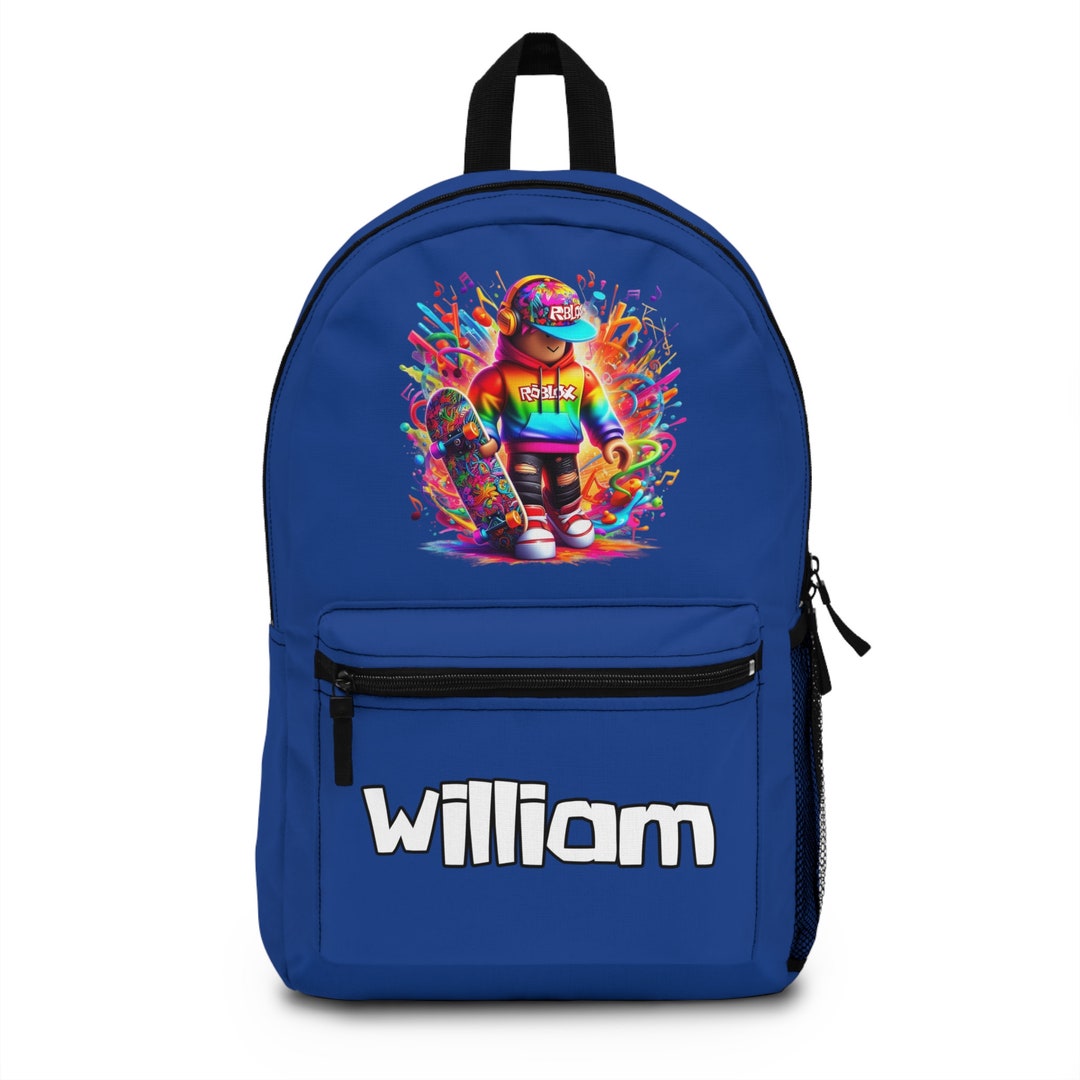 Custom Roblox Backpack Personalized School Bag Roblox School Bag Custom ...