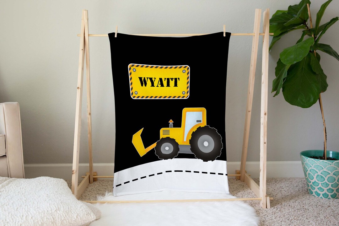 Construction Blanket, Cute Boy Blanket, Construction Bedding ...