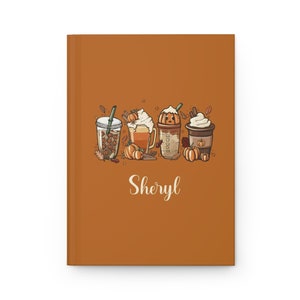 Pumpkin Fall Notebook, Personalized Notebook, Custom Notebook, Pumpkin ...