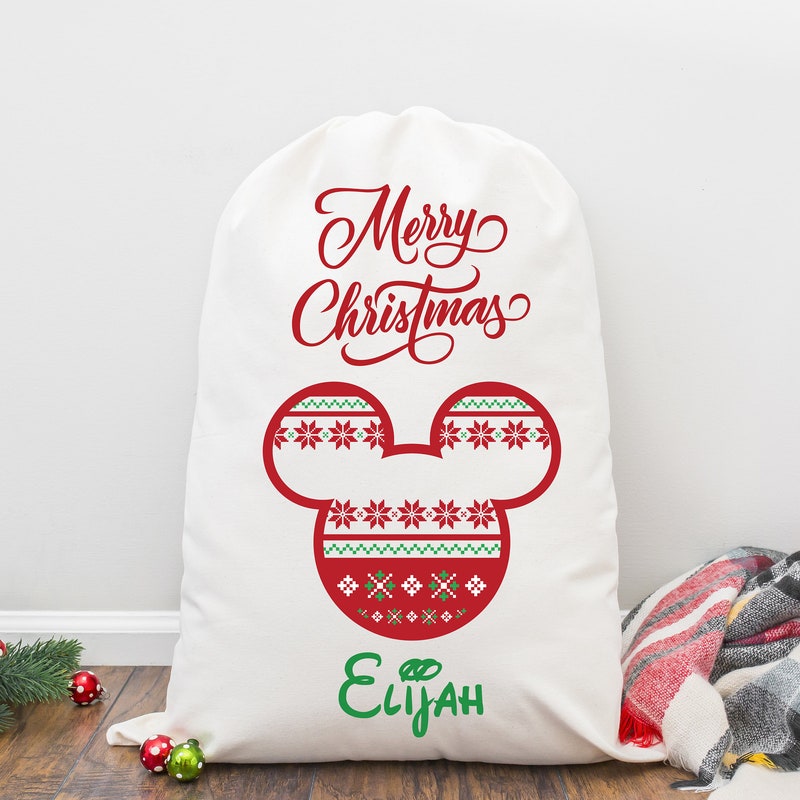 Santa Mickey Mouse - Etsy