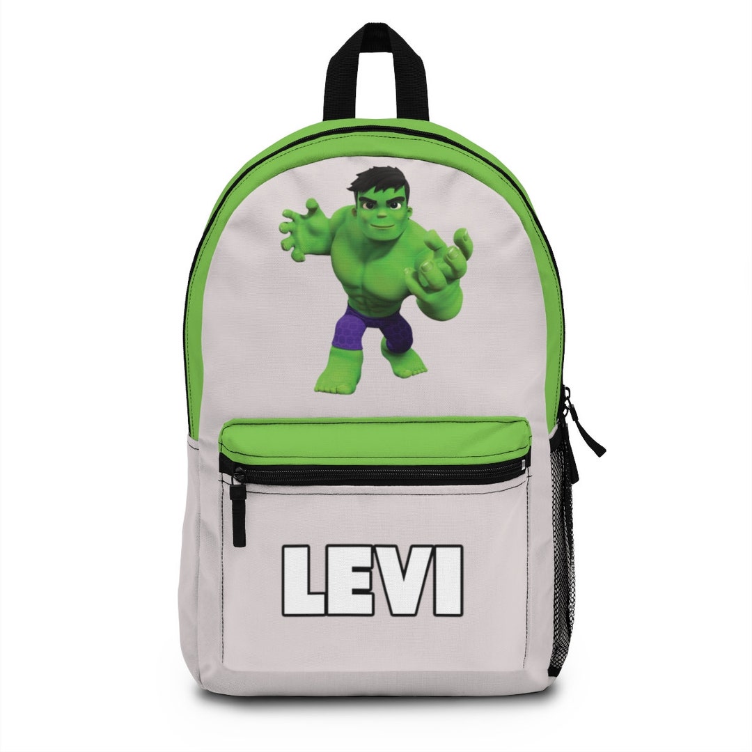 Custom Hulk Backpack Personalized School Bag Hulk Boy School Bag ...