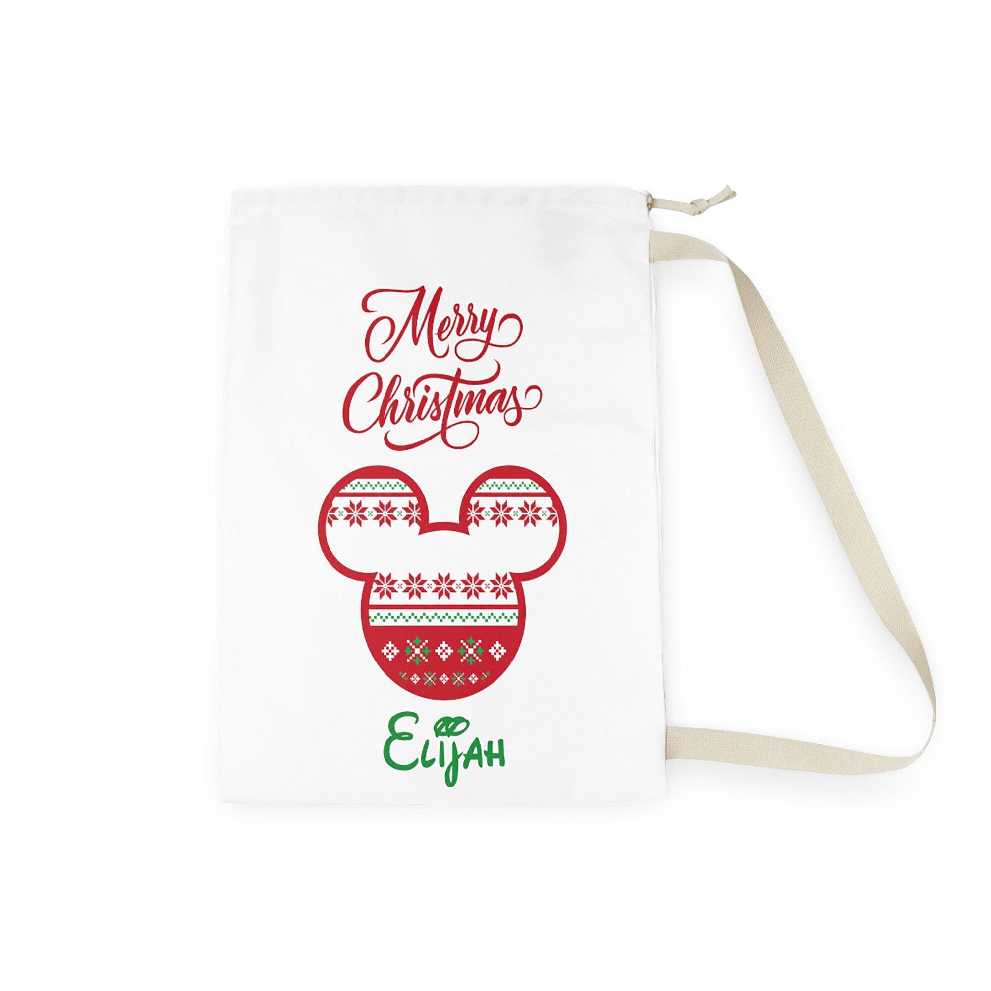 Custom Santa Sack - Mickey Mouse Sack - Personalized Santa Sack - Santa ...