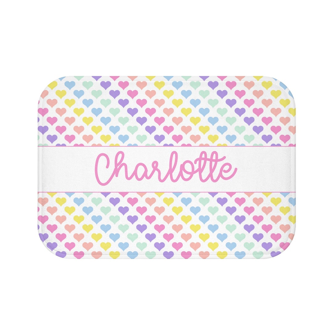 Kids Bath Mat - Girls Bath Mat - Personalized Bath Mat - Bath Decor ...