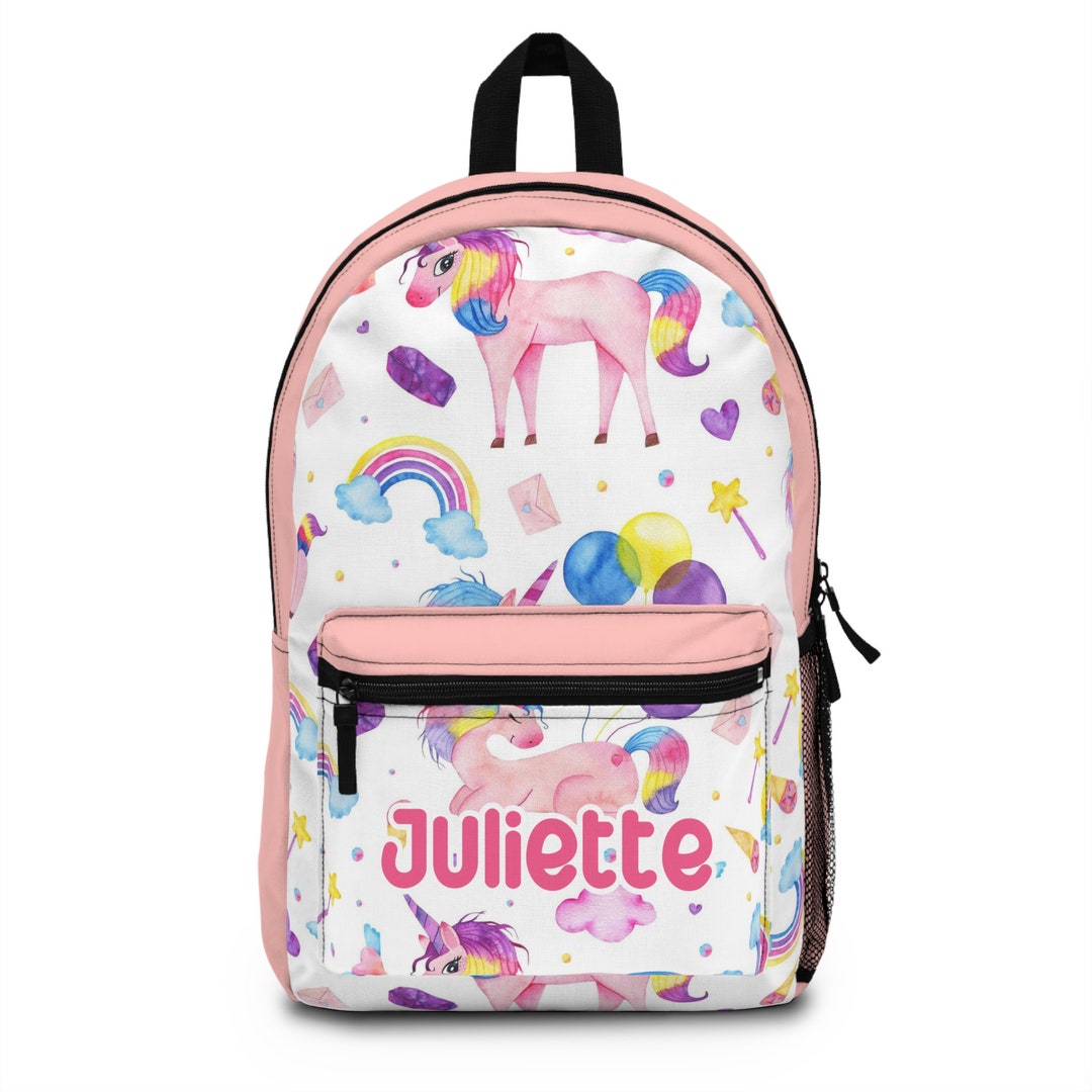Custom Unicorn Kid Backpack Personalized School Bag Unicorn School Bag ...