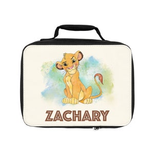 Custom Lion King Lunch Bag Personalized Lunch Bag Lion King Simba Lunch ...