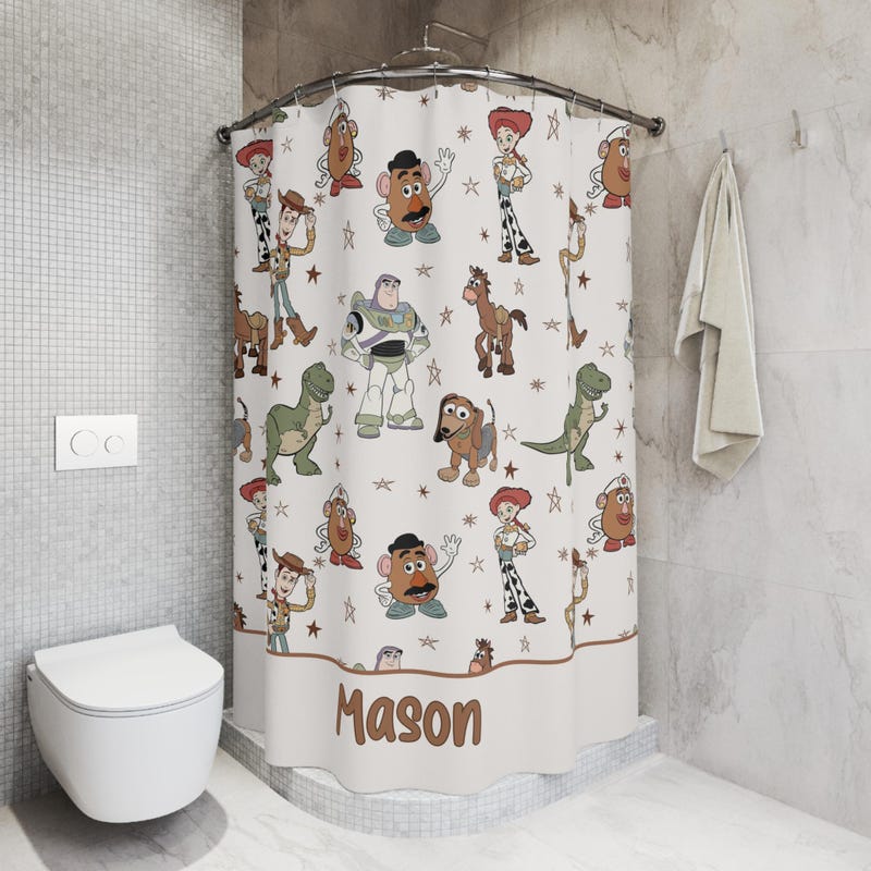 Custom Character Shower Curtain - Etsy
