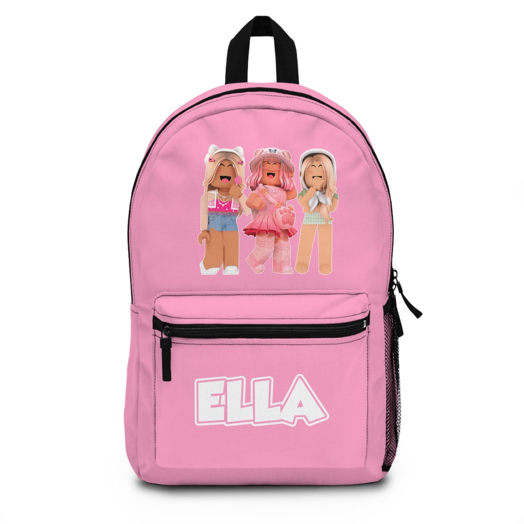 Custom Roblox Girl Backpack Personalized School Bag Roblox School Bag ...