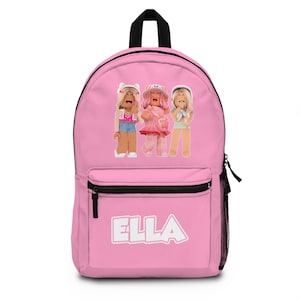 Custom Roblox Girl Backpack Personalized School Bag Roblox School Bag ...