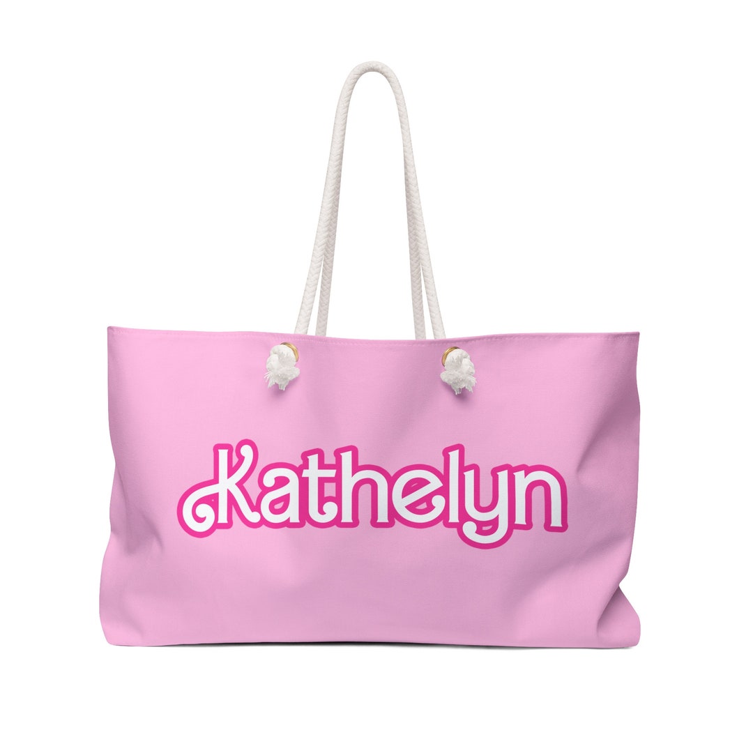 Custom Name Bag Weekender Bag Custom Large Tote Bag Overnight Bag ...