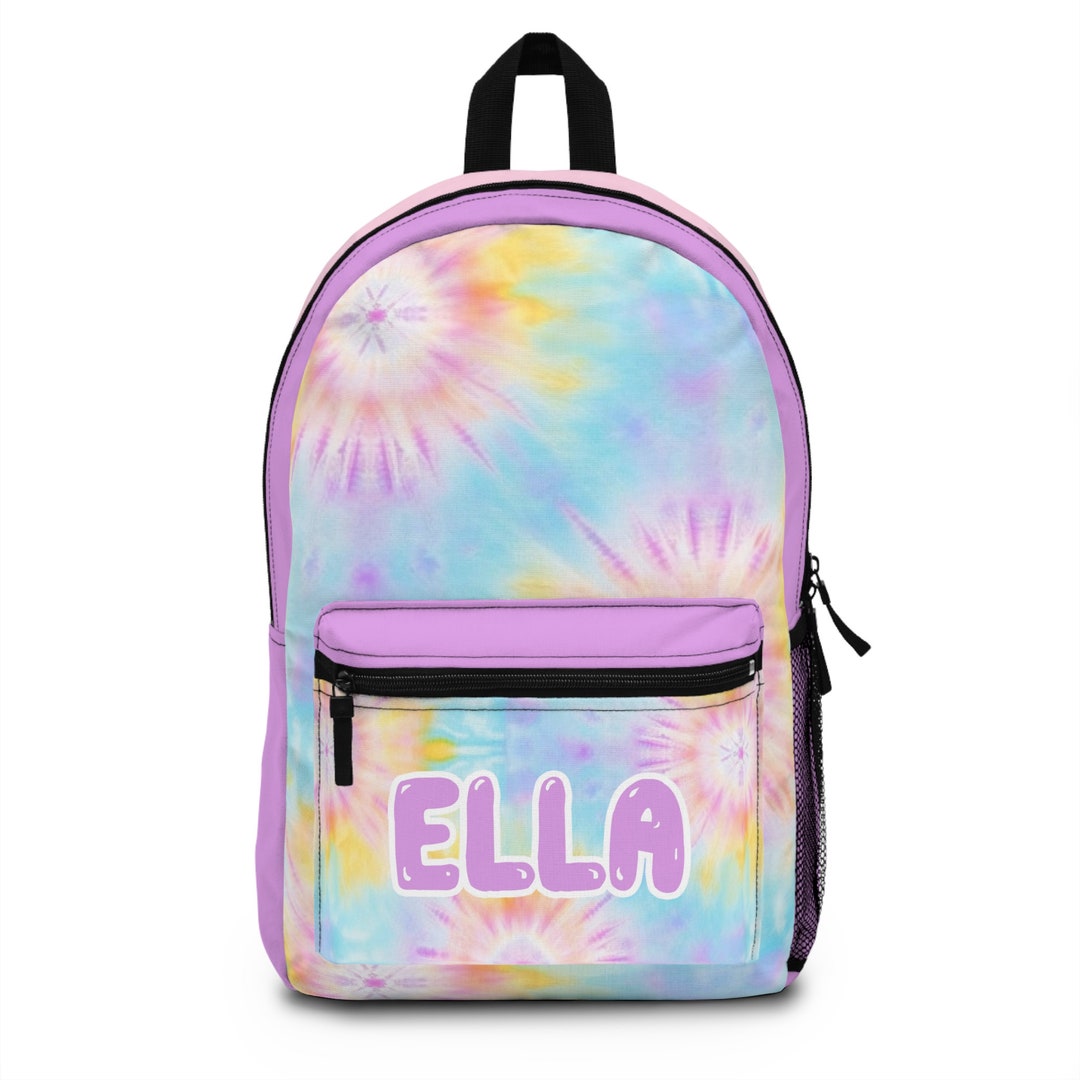 Custom Kid Backpack Personalized School Bag Tie Dye School Bag ...
