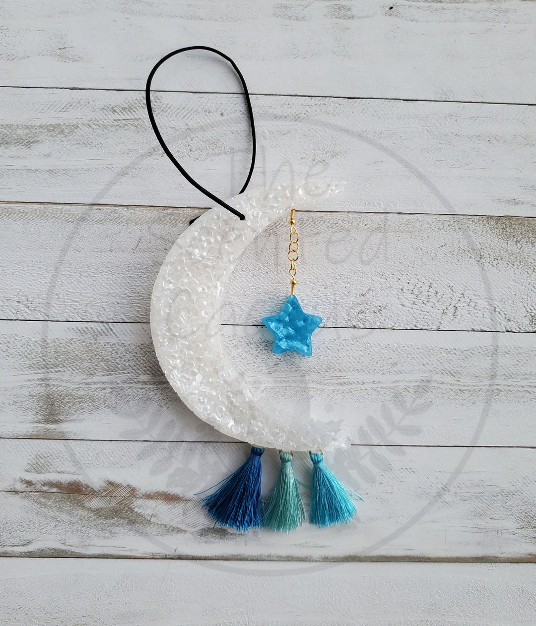 Crescent Moon Freshie hanging - Etsy