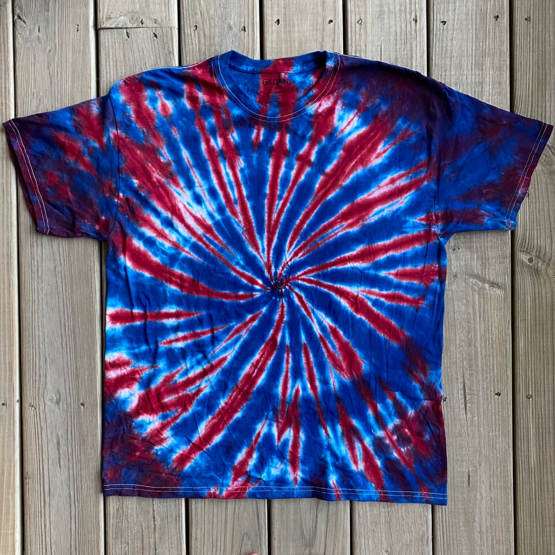 Red and Blue Tie Dye Shirt Patriot Tie Dye Shirt Summer - Etsy