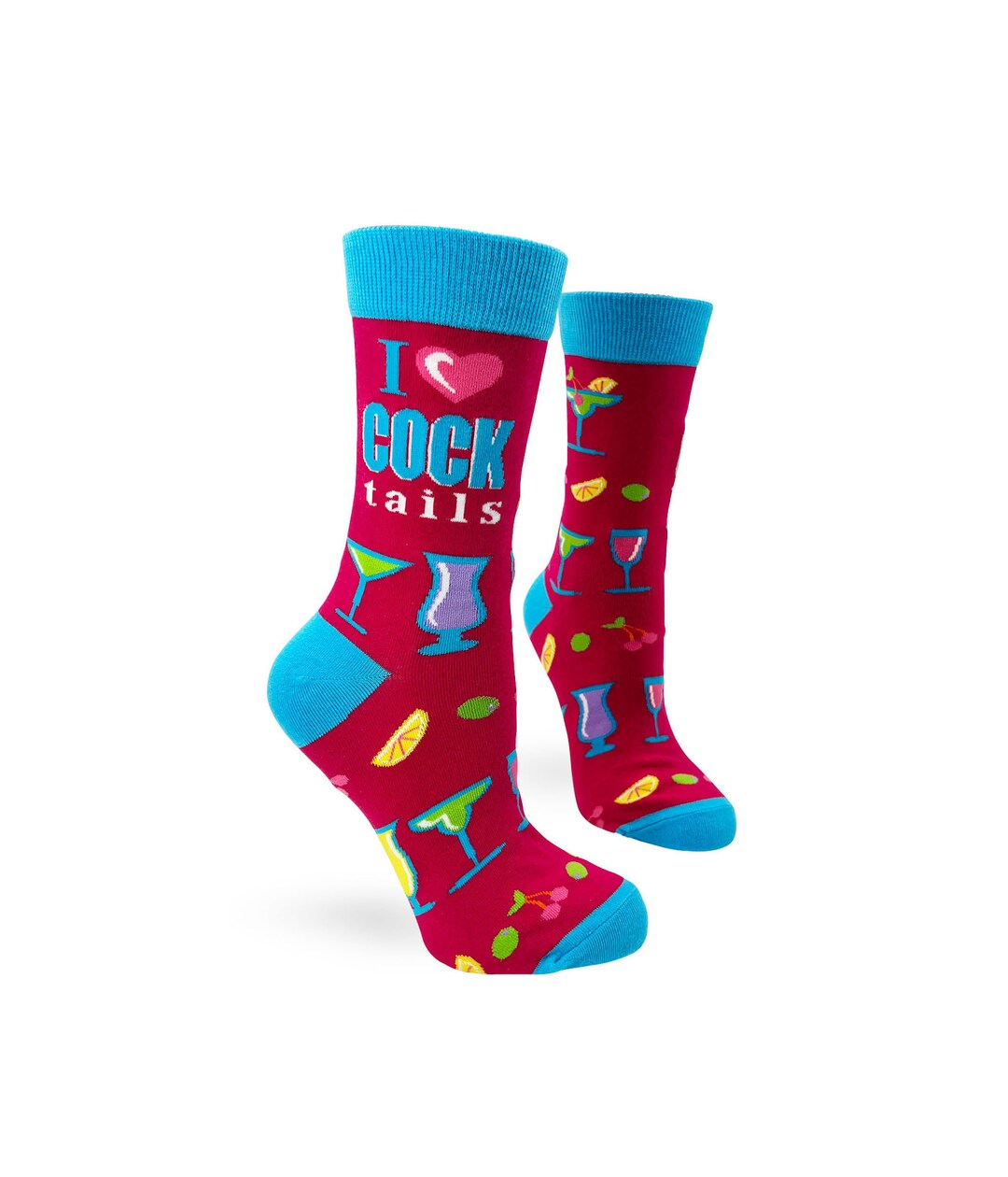 I Love Cocktails Women's Crew Socks | Sassy Socks | Funny Bachelorette ...