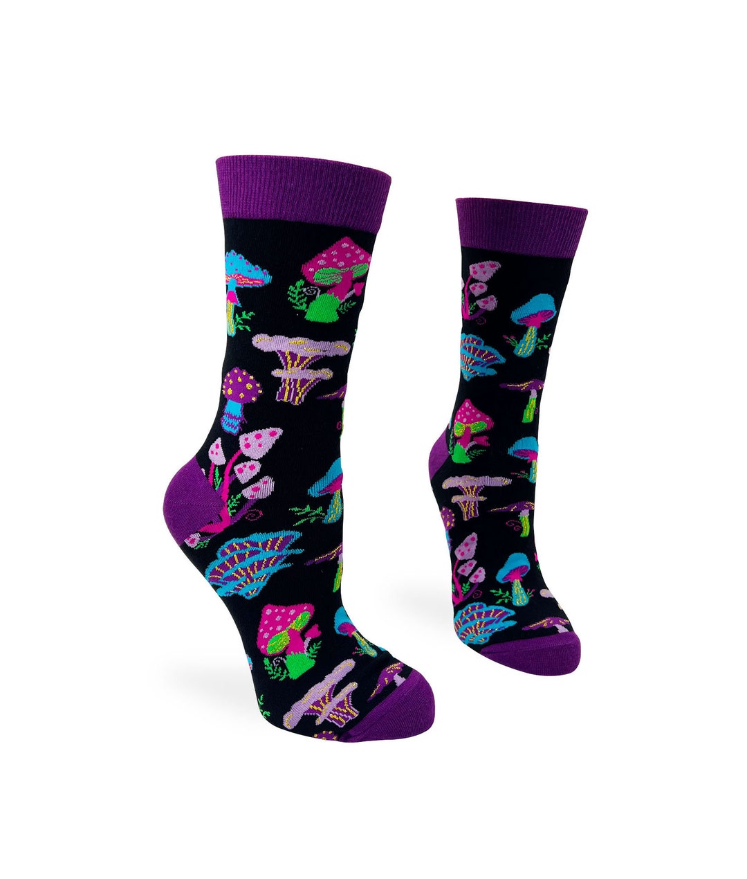 Trippy Mushrooms Women's Crew Socks | Trippy Mushrooms Gift | Trippy ...