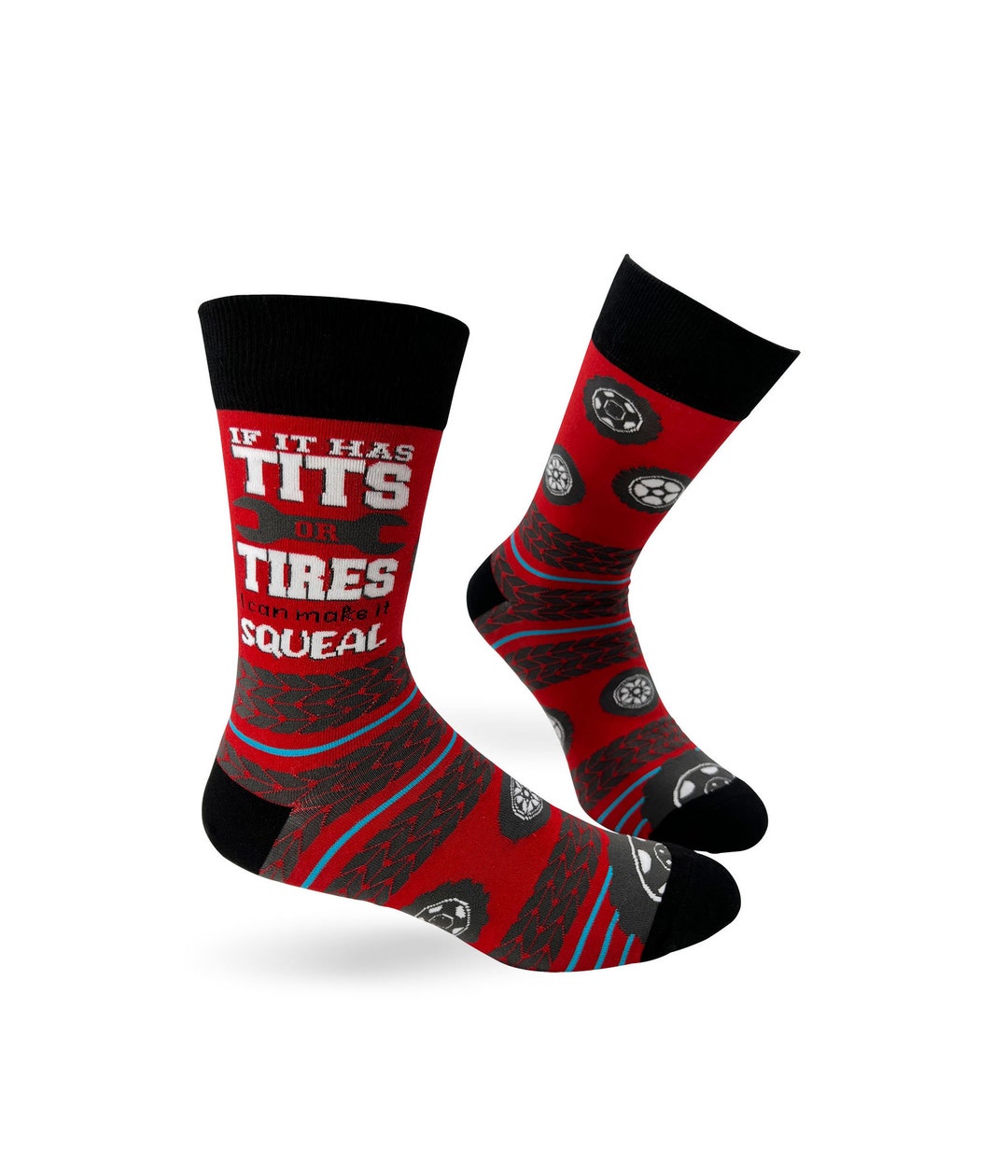 If It Has Tits or Tires I Can Make It Squeal Men's Novelty Crew Socks ...