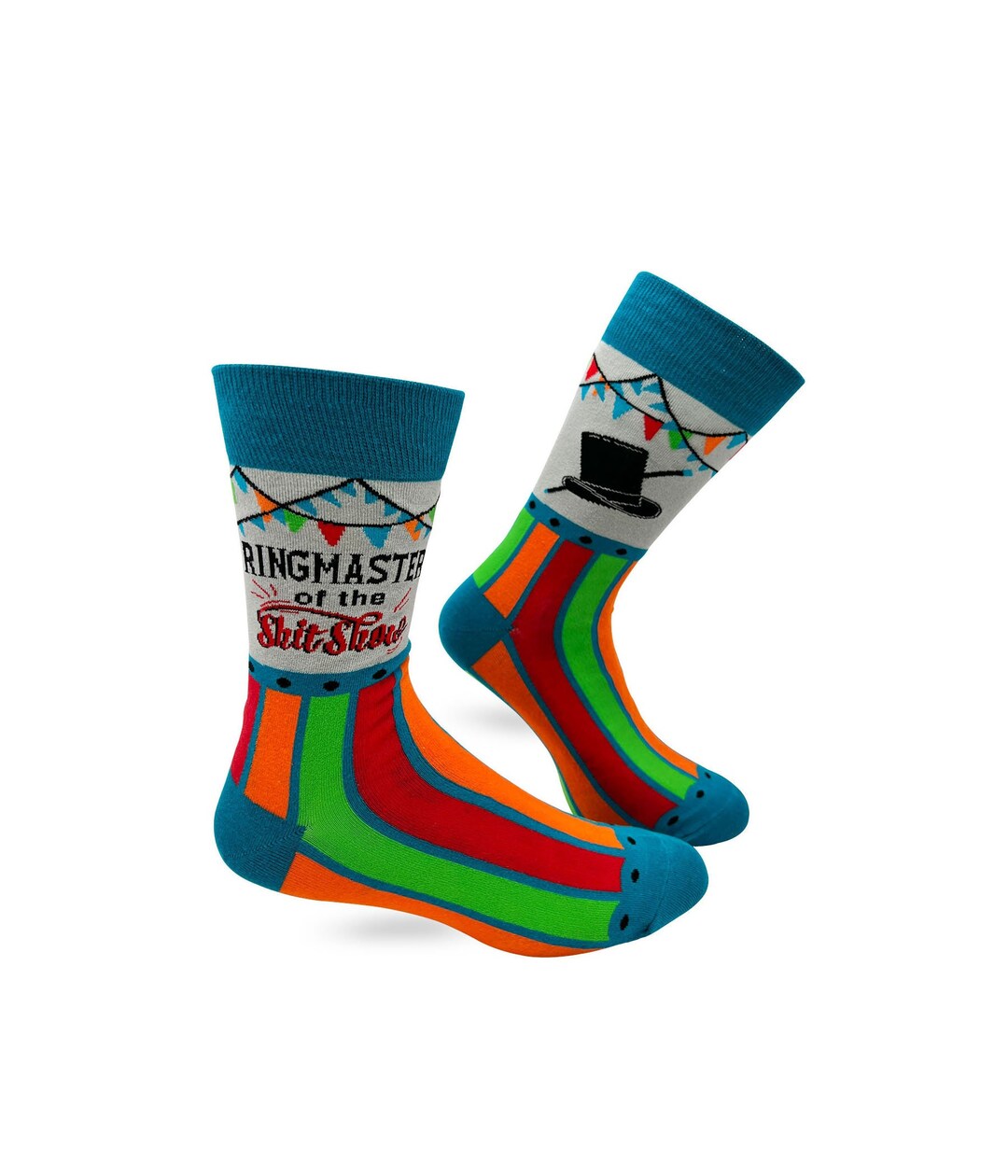Ringmaster of the Shit Show Men's Novelty Crew Socks | Swear Word Socks ...