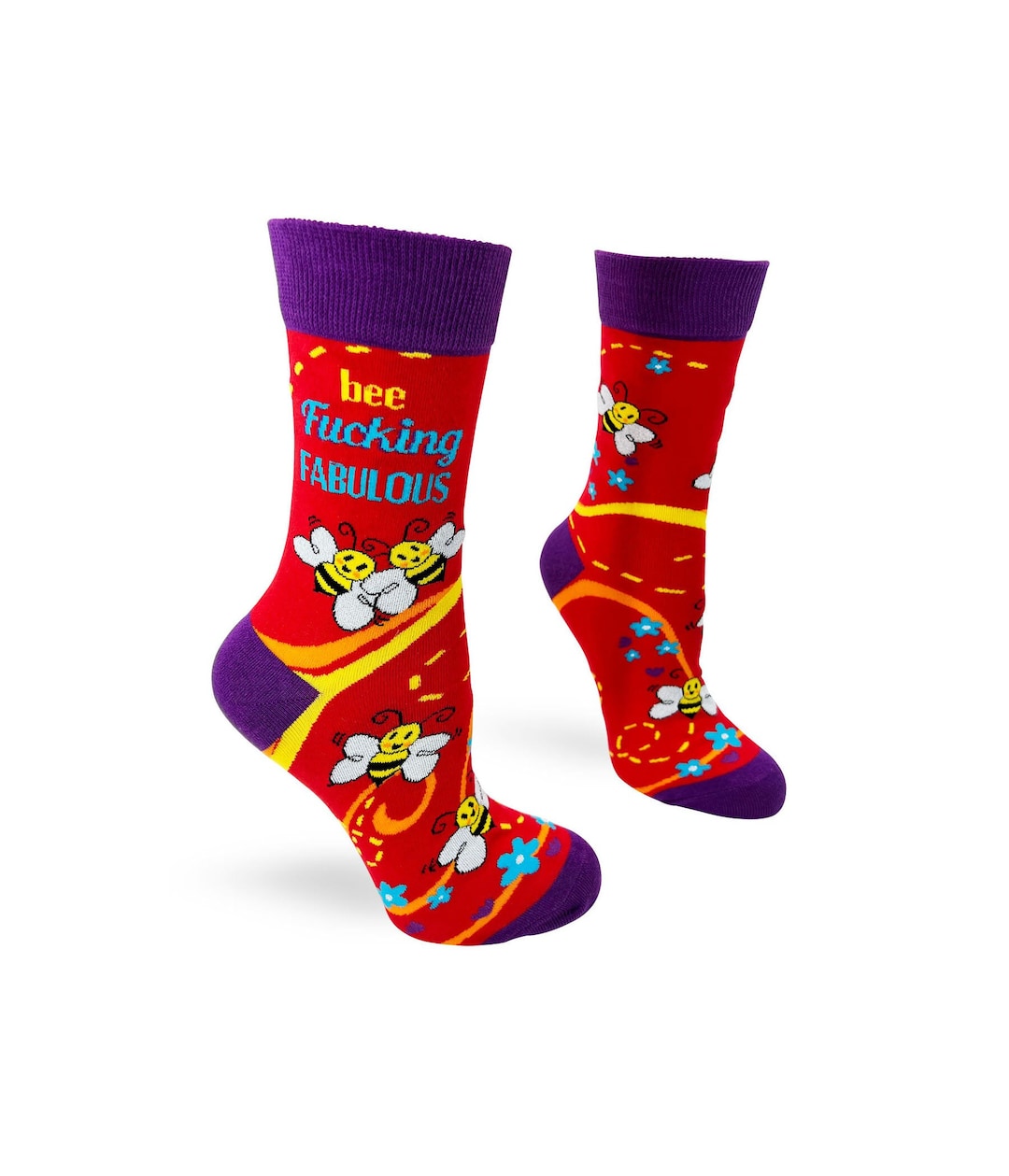Bee F**king Fabulous Sassy Ladies' Crew Socks | Inappropriate Swear ...