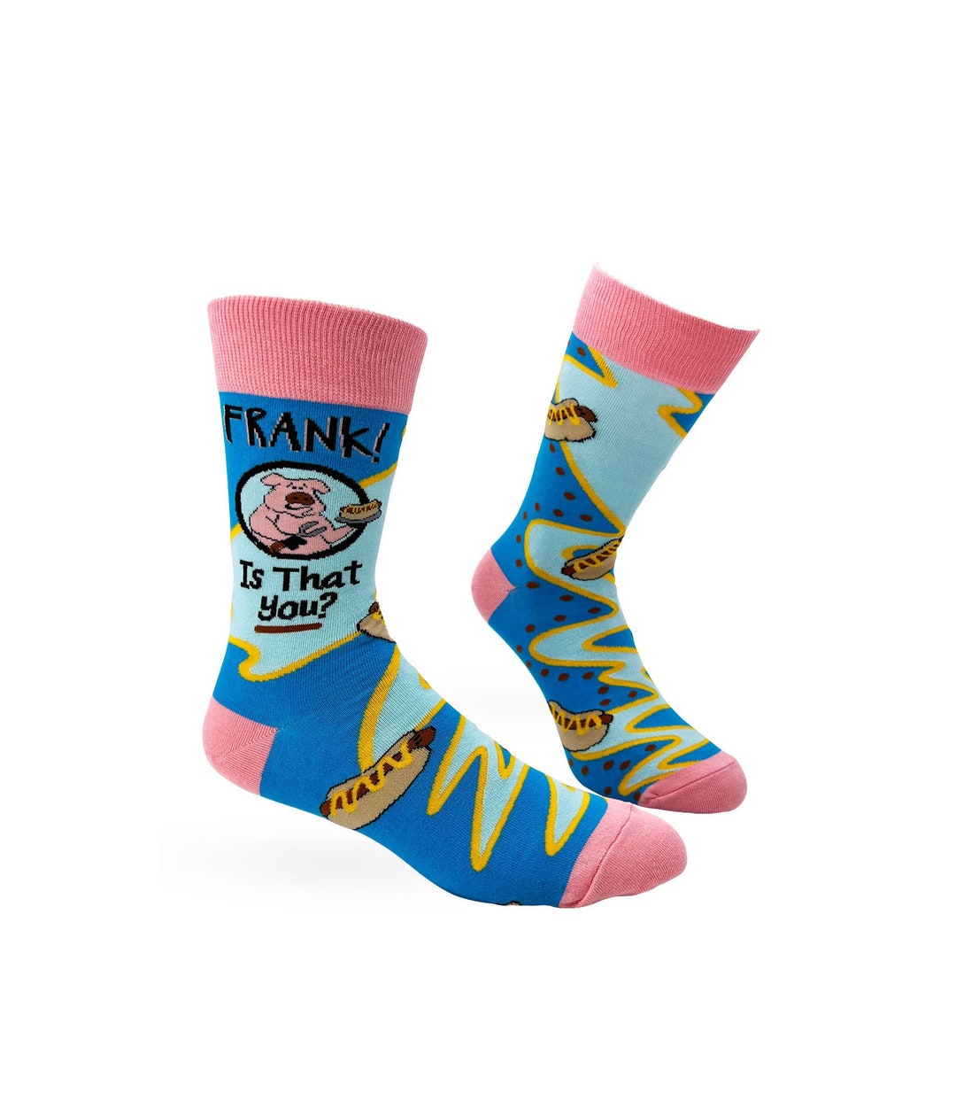 Frank is That You? Men's Novelty Crew Socks | Bacon Socks | Funny ...