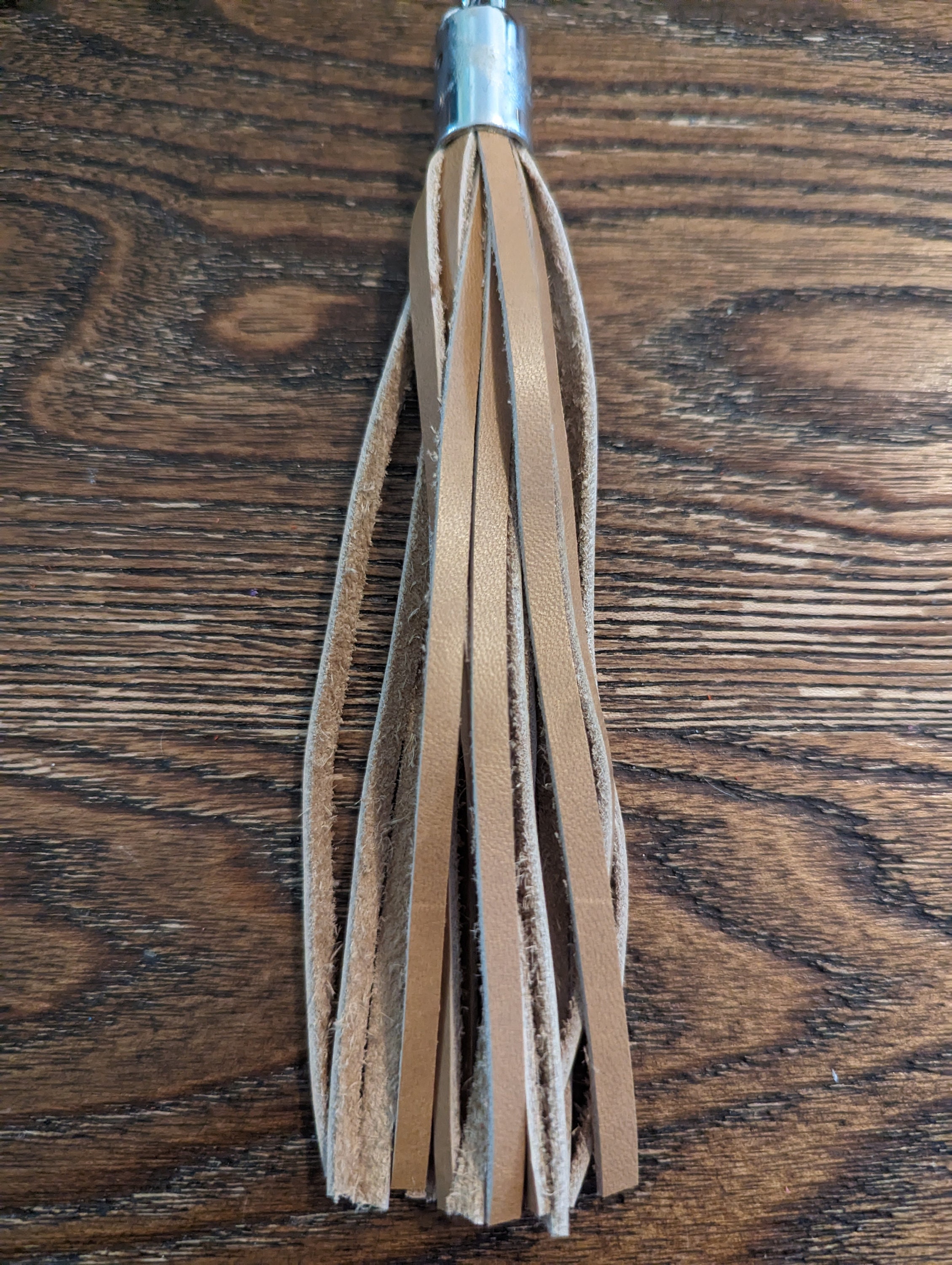 Mini Leather Flogger Discipline CBT Handmade BDSM Impact Play Adult Toy ...